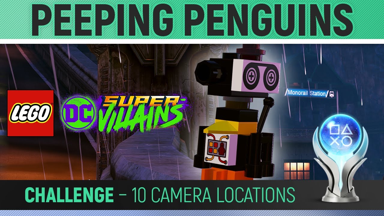 LEGO DC Super-Villains - Peeping Penguins - Challenge 🏆 All 10 Camera ...