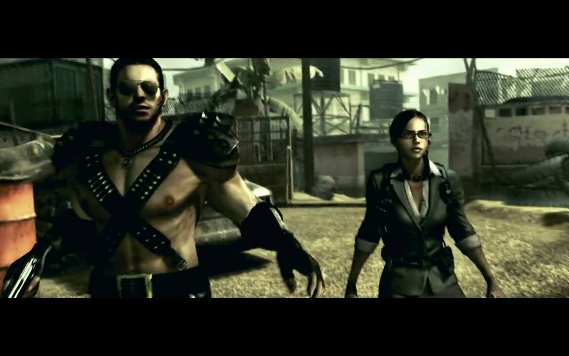 Resident Evil 5 PC - Chapter 1-2 to 2-1 PC Costumes Cutscenes - YouTube