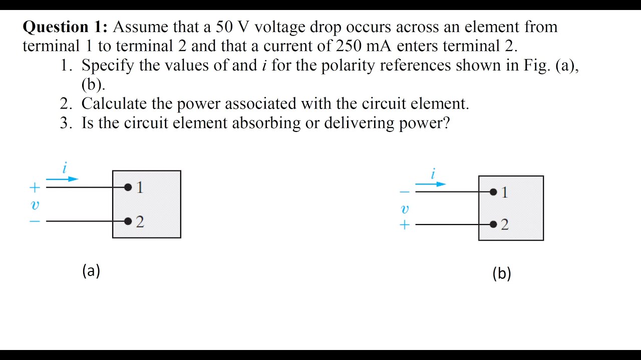 Linear Circuit 1, Exercise 1, Question 1 - YouTube