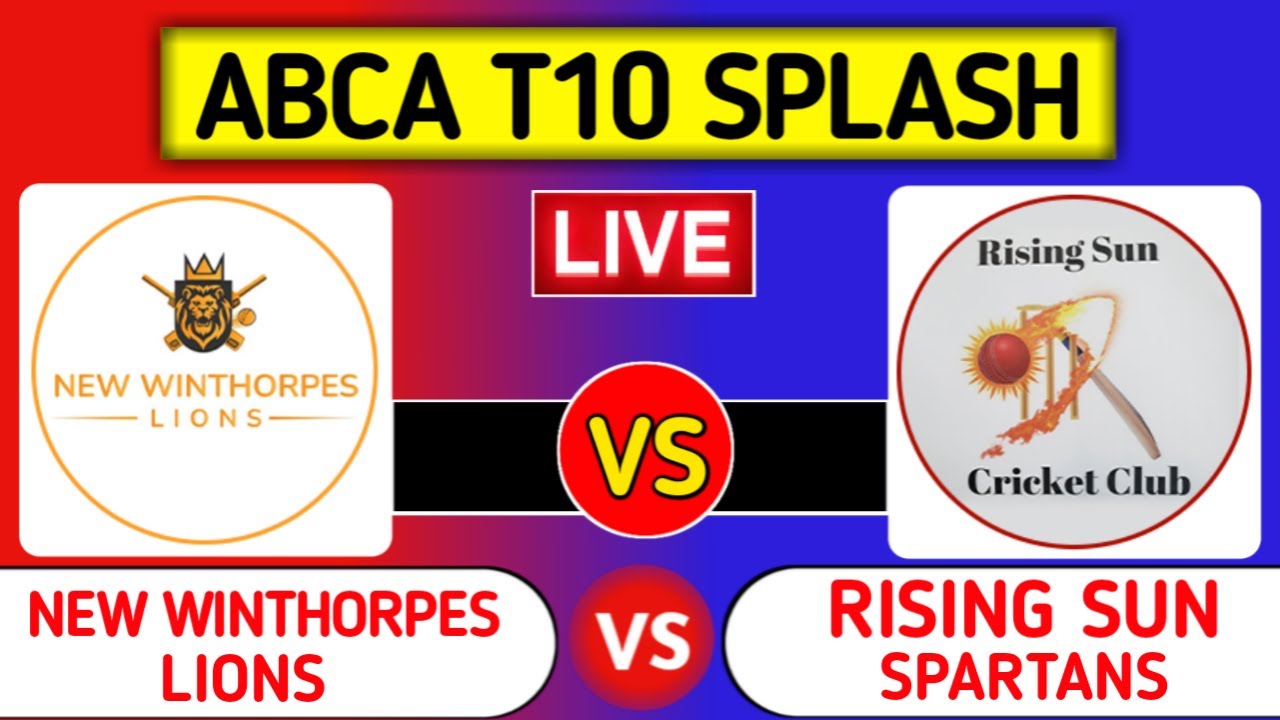 New Winthorpes Lions Vs Rising Sun Spartans Live | NWL vs RSS | ABCA ...