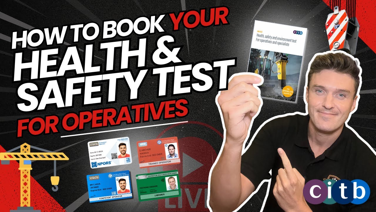 How To Book Your Health And Safety Operatives Test Step By Step - YouTube