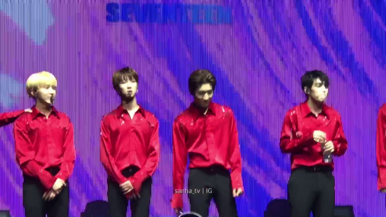 [FANCAM] 170823 | 세븐틴 Seventeen TALK + Hoshi's AEGYO!! @ DIAMOND EDGE ...