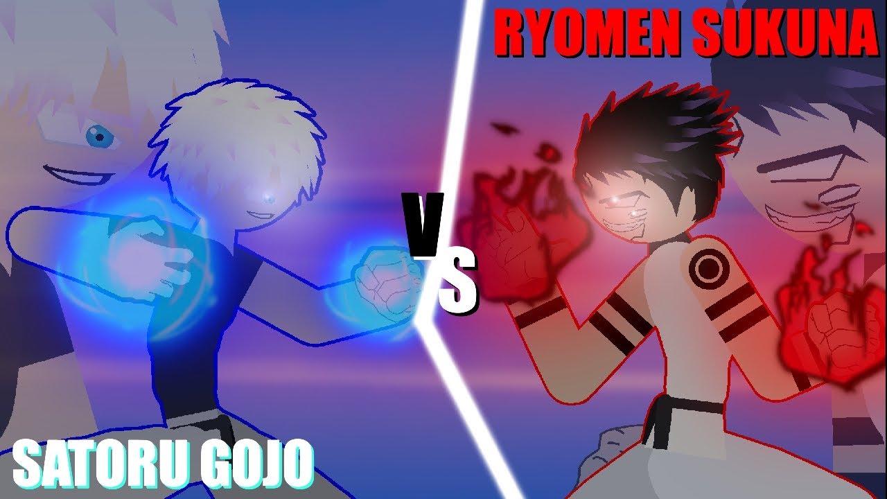 Satoru gojo vs ryomen Sukuna (fan animation) Stick Nodes. # ...