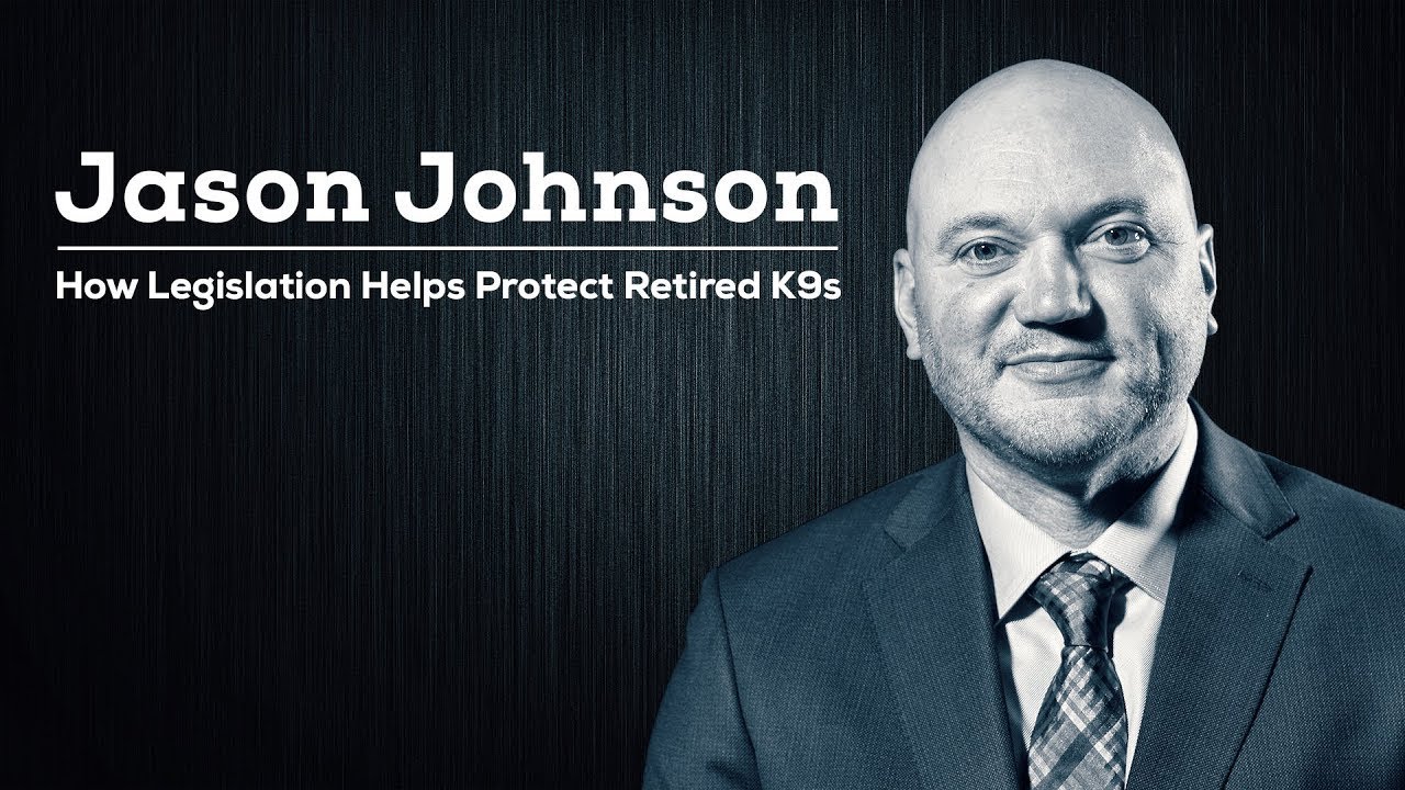Jason Johnson Discussing The K-9 Hero Act - YouTube