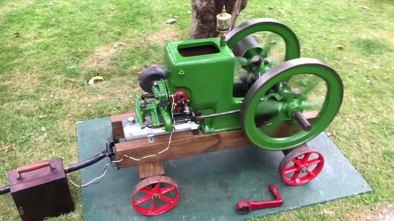 Fuller & Johnson Hit and Miss Engine - YouTube