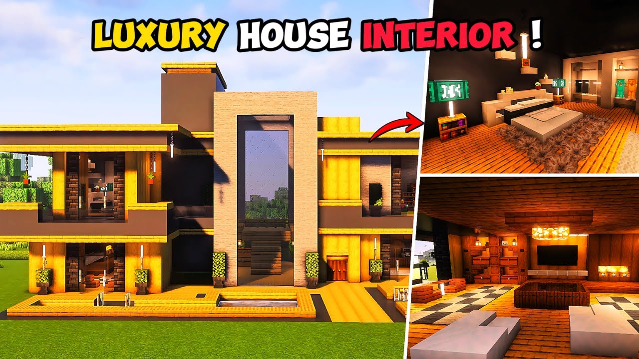 Minecraft: Luxury House Interior ! - YouTube
