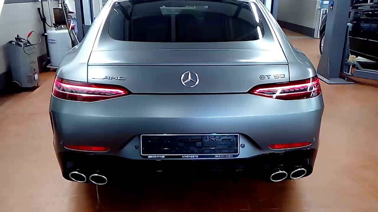 Mercedes-Benz amg gt shark Амг гт53 4doors gt 53 акулка выхлоп exhaust ...
