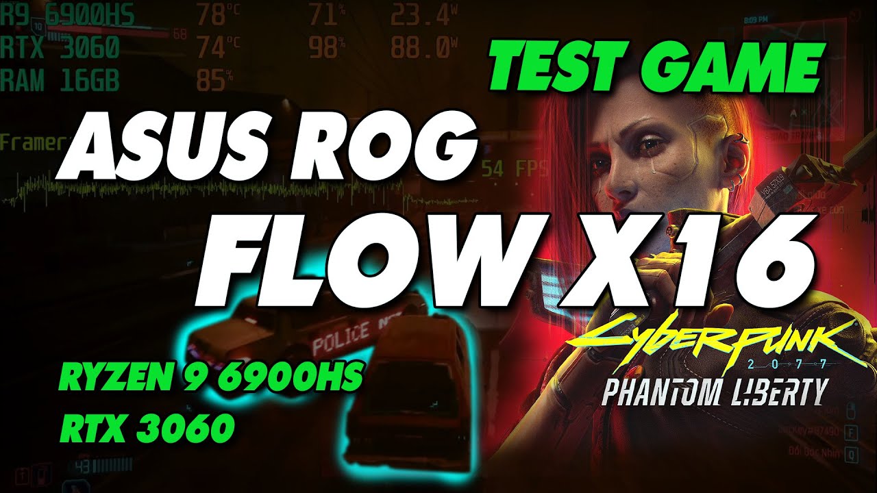 Asus ROG Flow X16 Test games - R9 6900HS RTX3060 16inch Touch 2K 165Hz ...