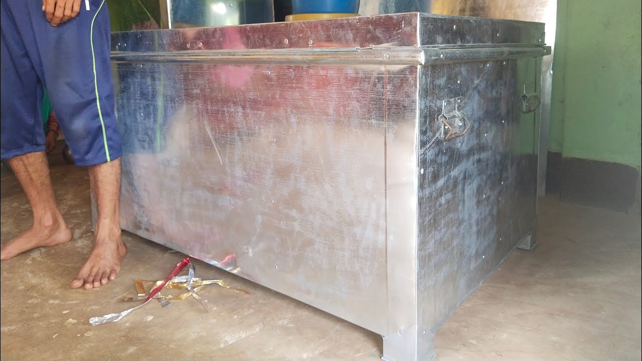 steel baksa ka pair aur kona kaise banta hai sikhiye, steel box parts ...