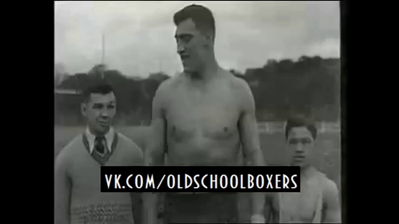 Boxer Primo Carnera training in Paris,1928. Rare Silent Movie! - YouTube