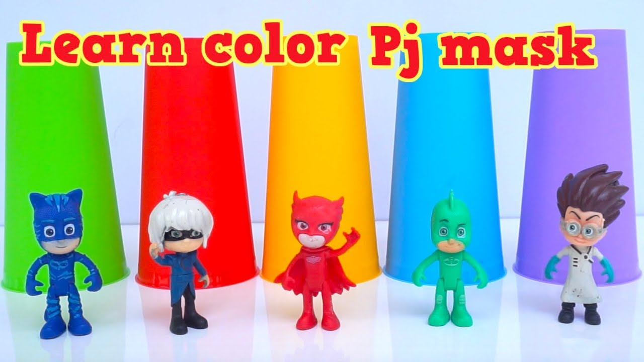 Learn Colors with Pj Masks Surprise Toys, Pj Masks Wrong Heads พีเจแมส ...
