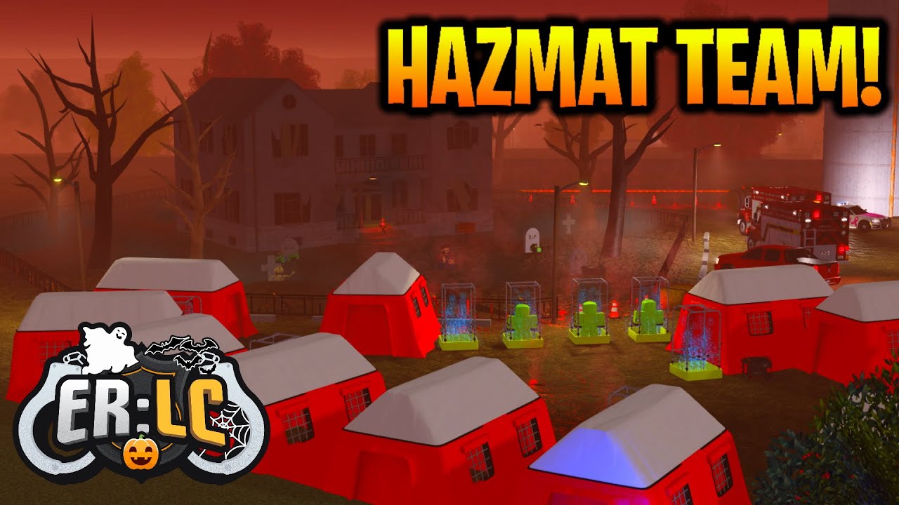 BIOHAZARD LEAK IN GRAVEYARD... *HAZMAT RESPOND & ZOMBIES* ER:LC Roblox ...