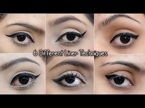 6 Different Eyeliner Looks | EASY Eyeliner Tutorial for Beginners | How to do eyeliner!!!