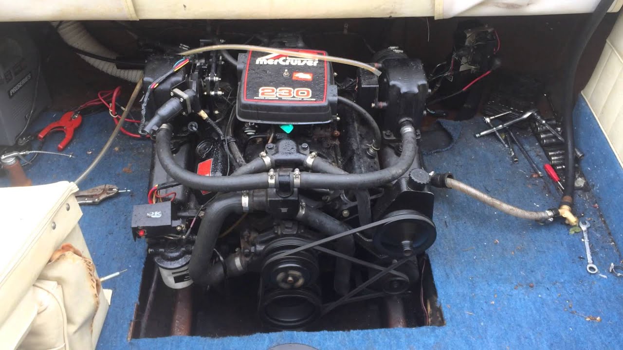 Mercruiser 230 HP Engine - YouTube