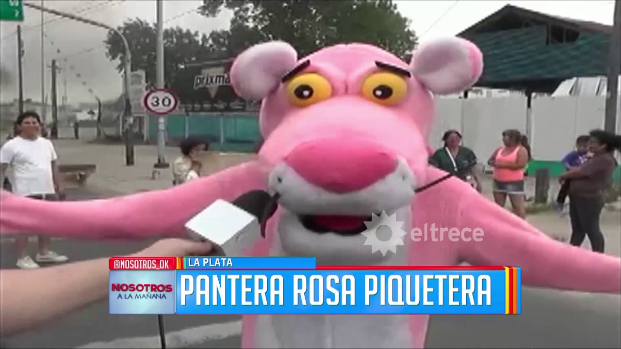 La Pantera Rosa hizo un piquete porque no tiene agua - YouTube