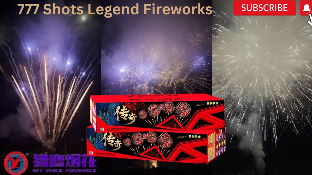 777 Shots Legend Fireworks Cake 2023 - YouTube