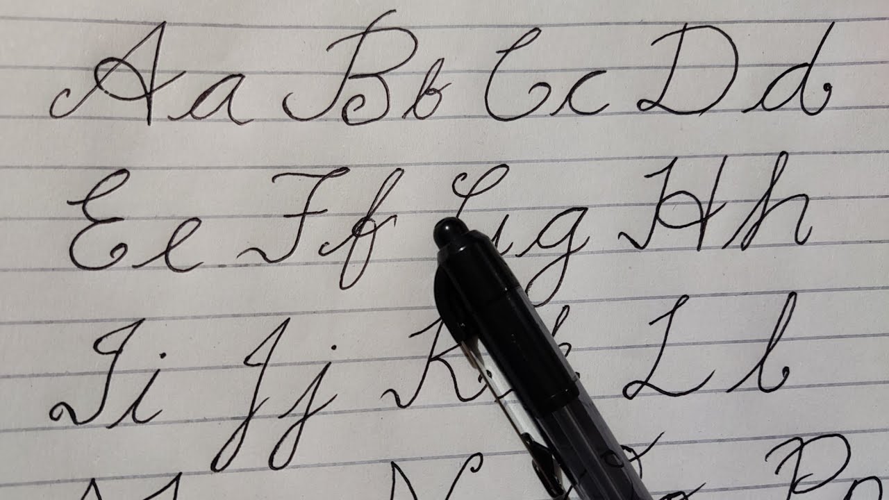 Cursive Alphabets a to z | cursive writing practice | cursive ...