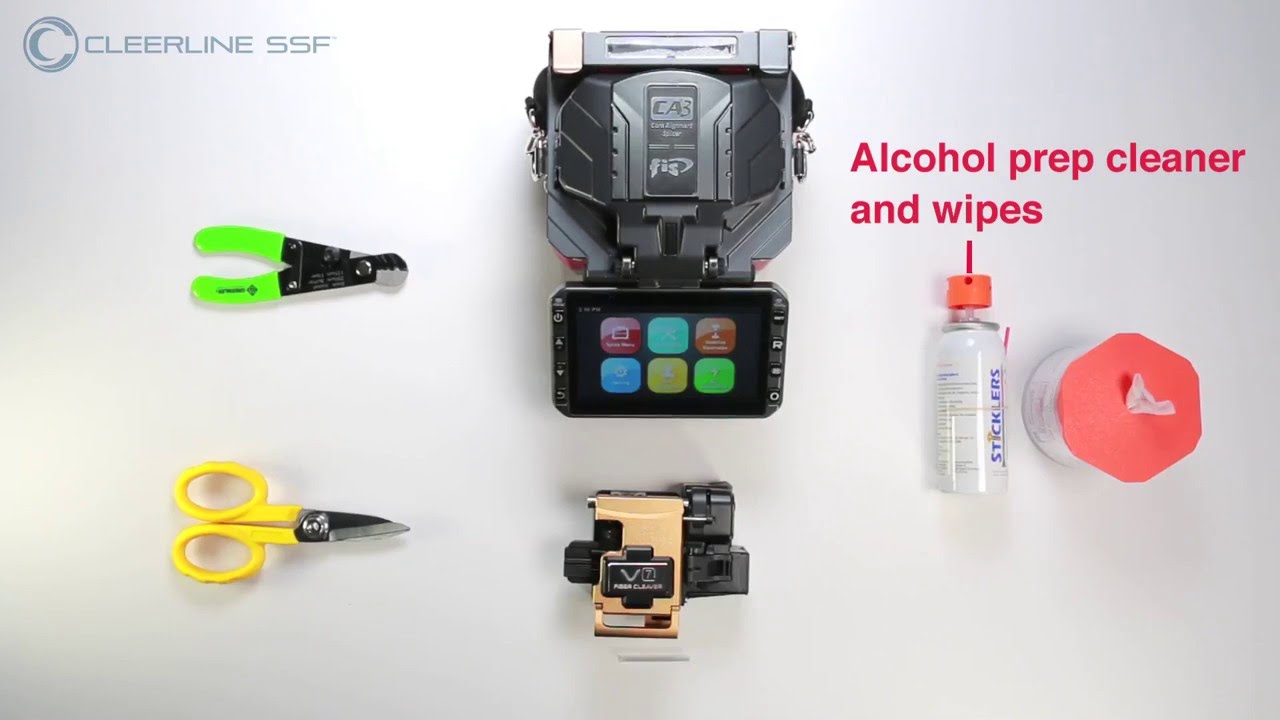 SSF Fiber Preparation for Fusion Splicing - YouTube