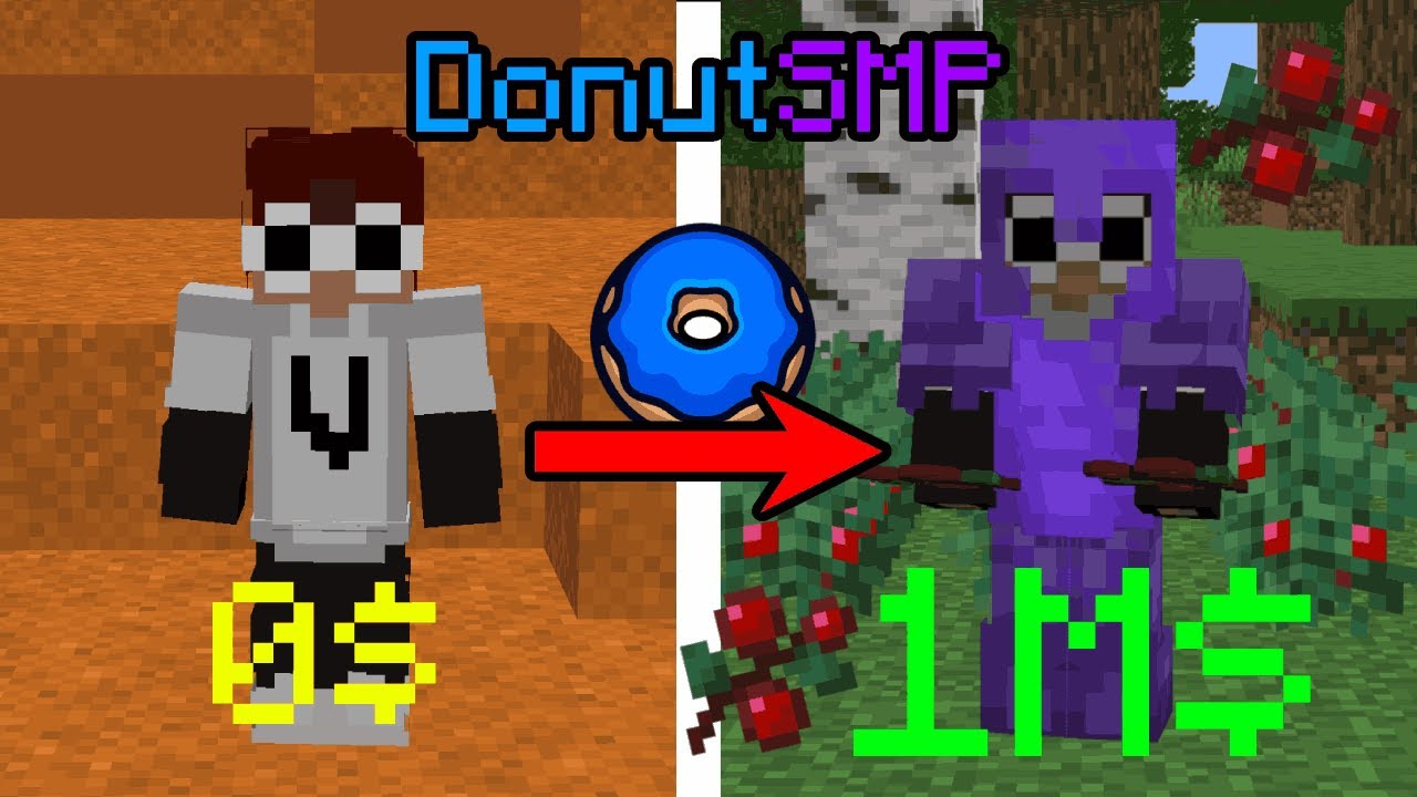 Going from 0$ to 1 MILLION on the DonutSMP using Sweet Berries - YouTube