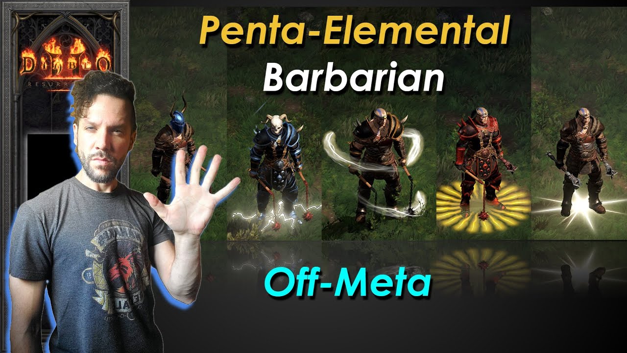 Wind, Holy, Ice, Lightning, Fire Barbarian - D2R Off-Meta Build (non ...