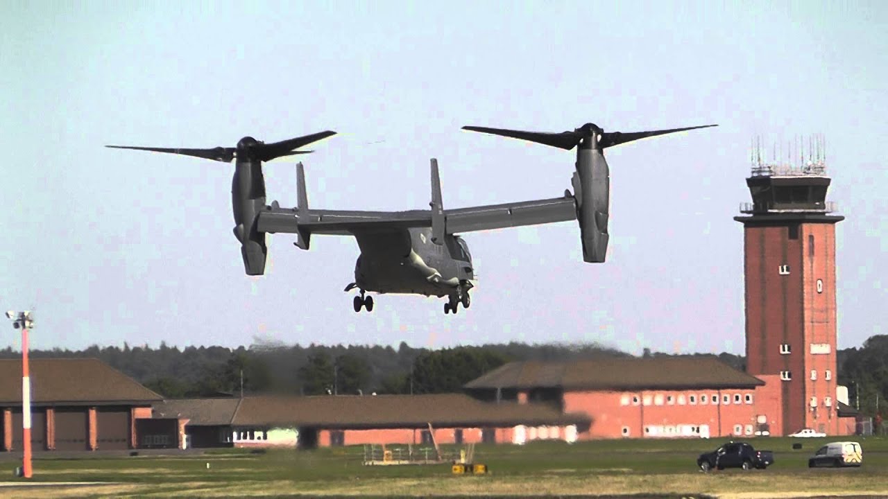Bell Boeing CV22 USAF Military plane Helicopter test flight RAF ...