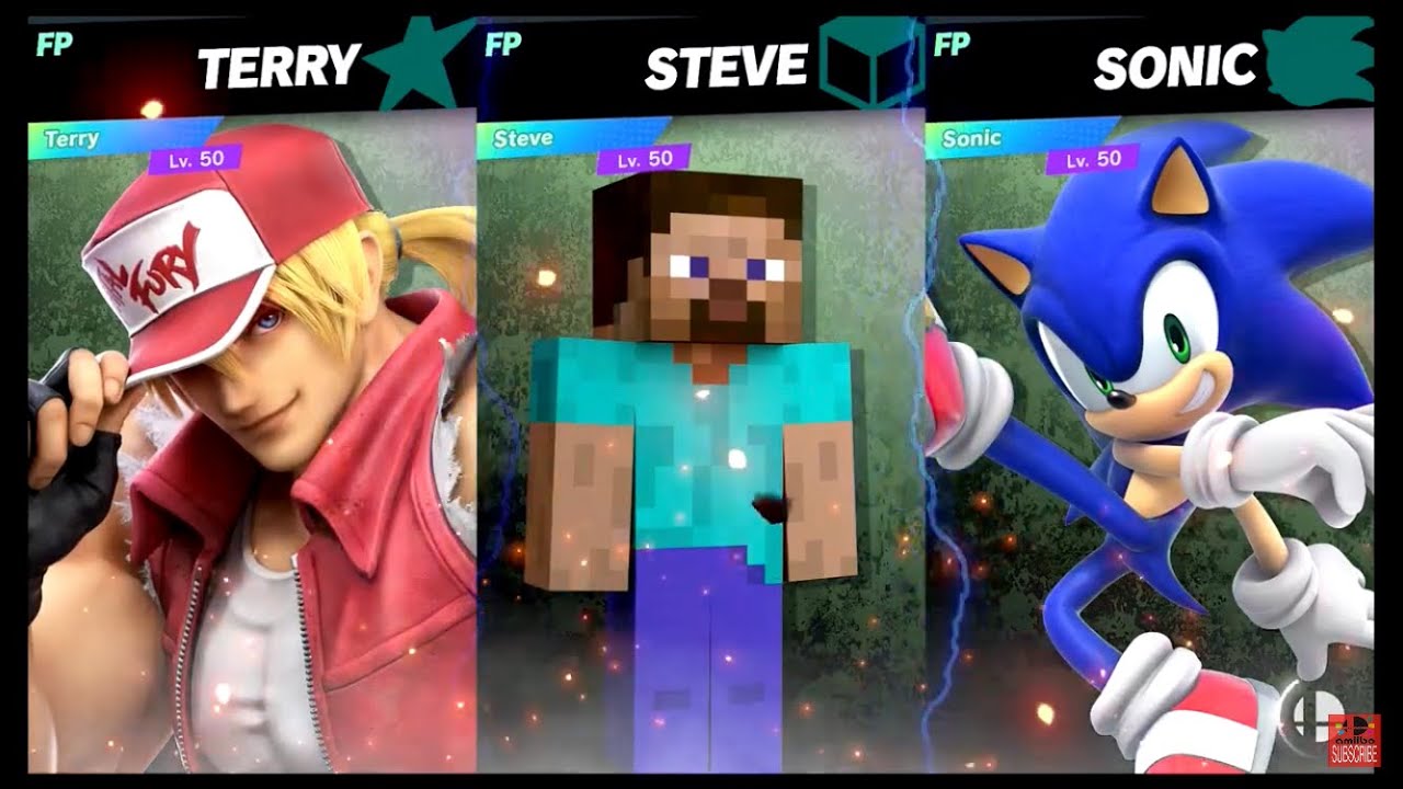 Super Smash Bros Ultimate Amiibo Fights – 11pm Finals Terry vs Steve vs ...