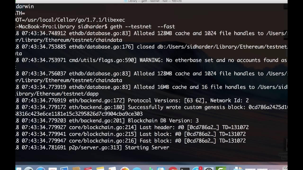 Ethereum - Getting started with Geth - YouTube