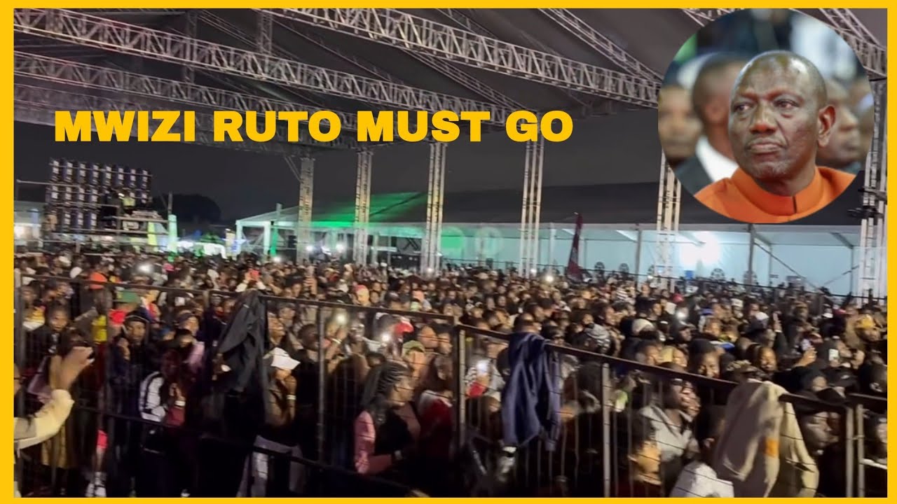 RUTO "MUST GO "CHAOS ERUPTS AT FURAHA CITY FESTIVAL ANTI-RUTO CHANTS ...