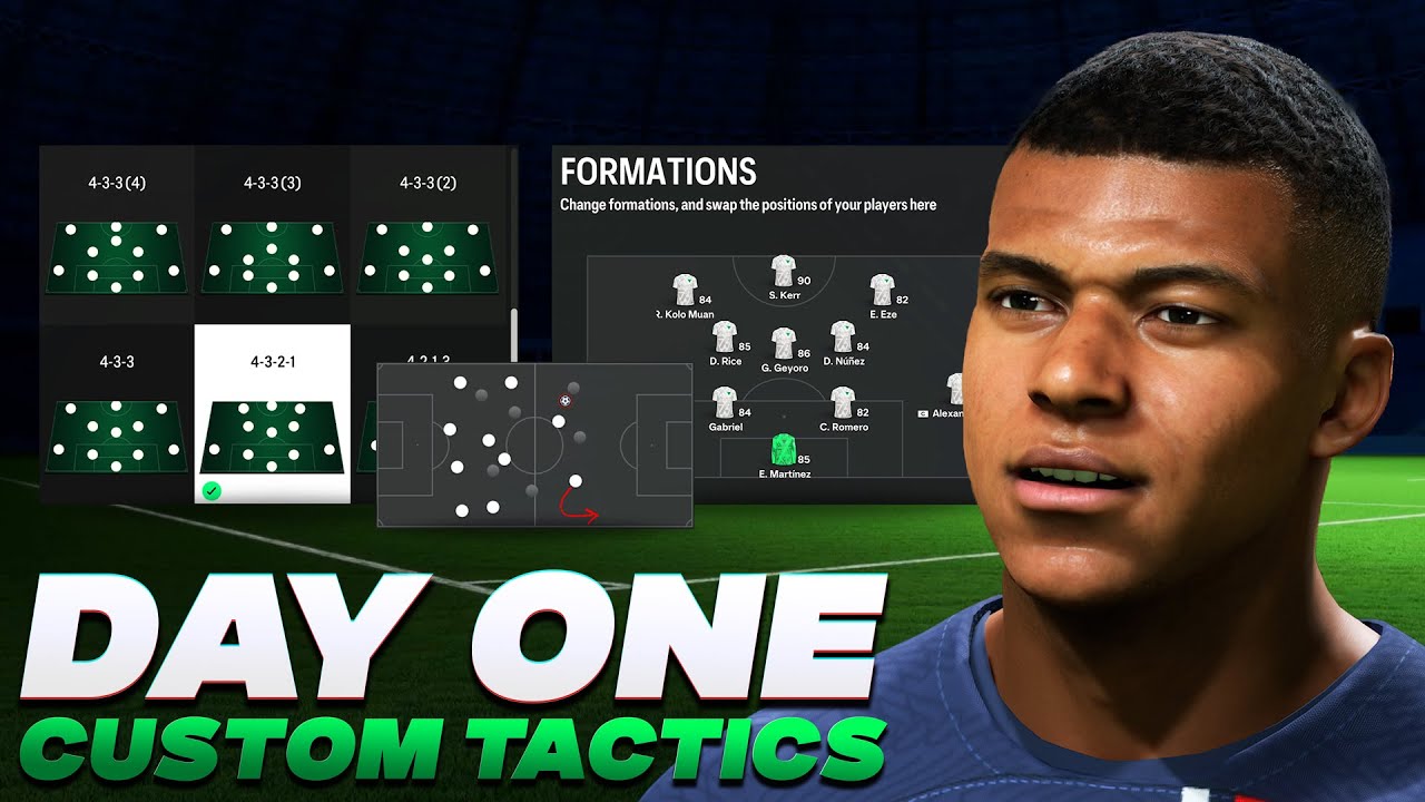 EA FC 24 - BEST Meta 4321 Custom Tactics! - YouTube