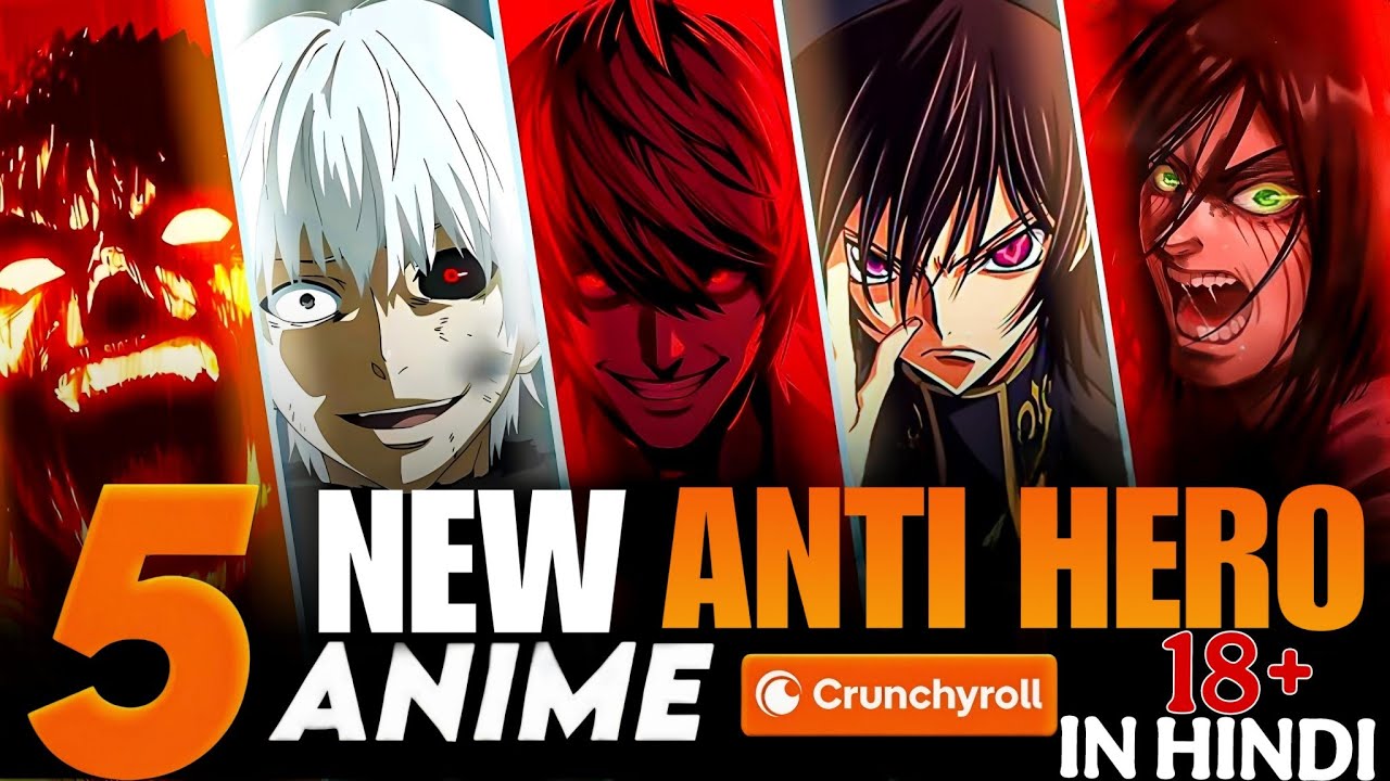 TOP 5 ANIT-HERO MC ANIME | ANIME HINDI REVIEW / New Anti Hero Anime ...
