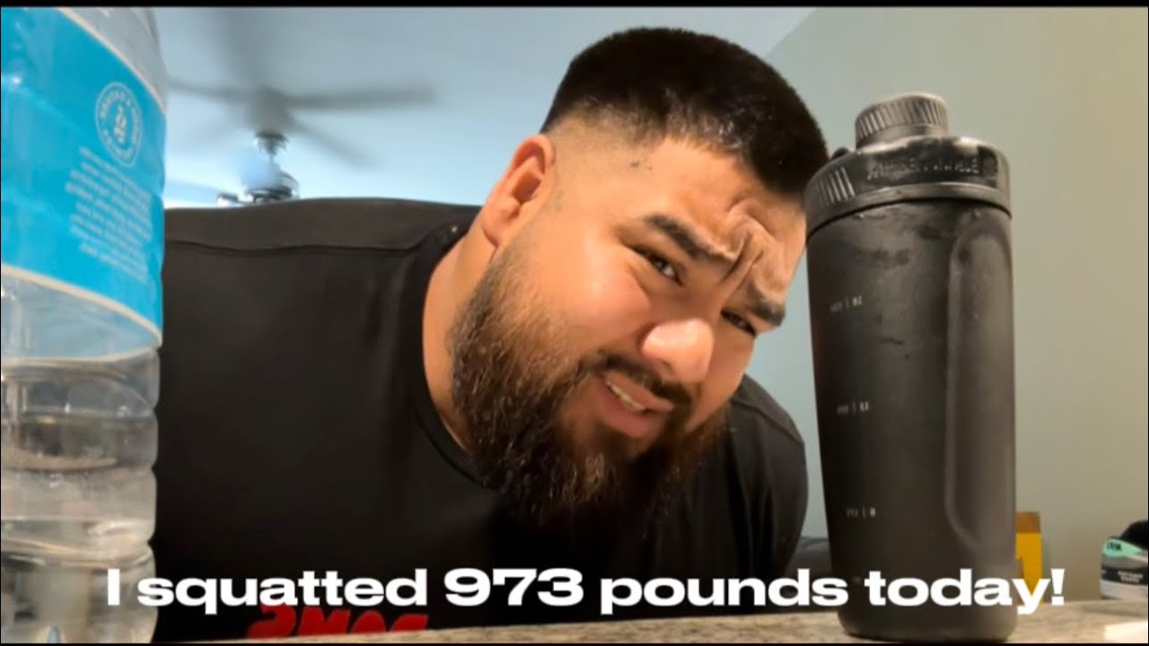 World’s Strongest Powerlifter Squats 973 Pounds 😱 | Vlog 001 - YouTube