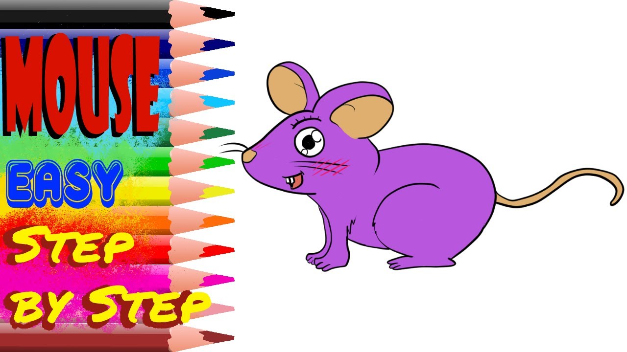 How to Draw Cute Mouse EASY step by step - YouTube
