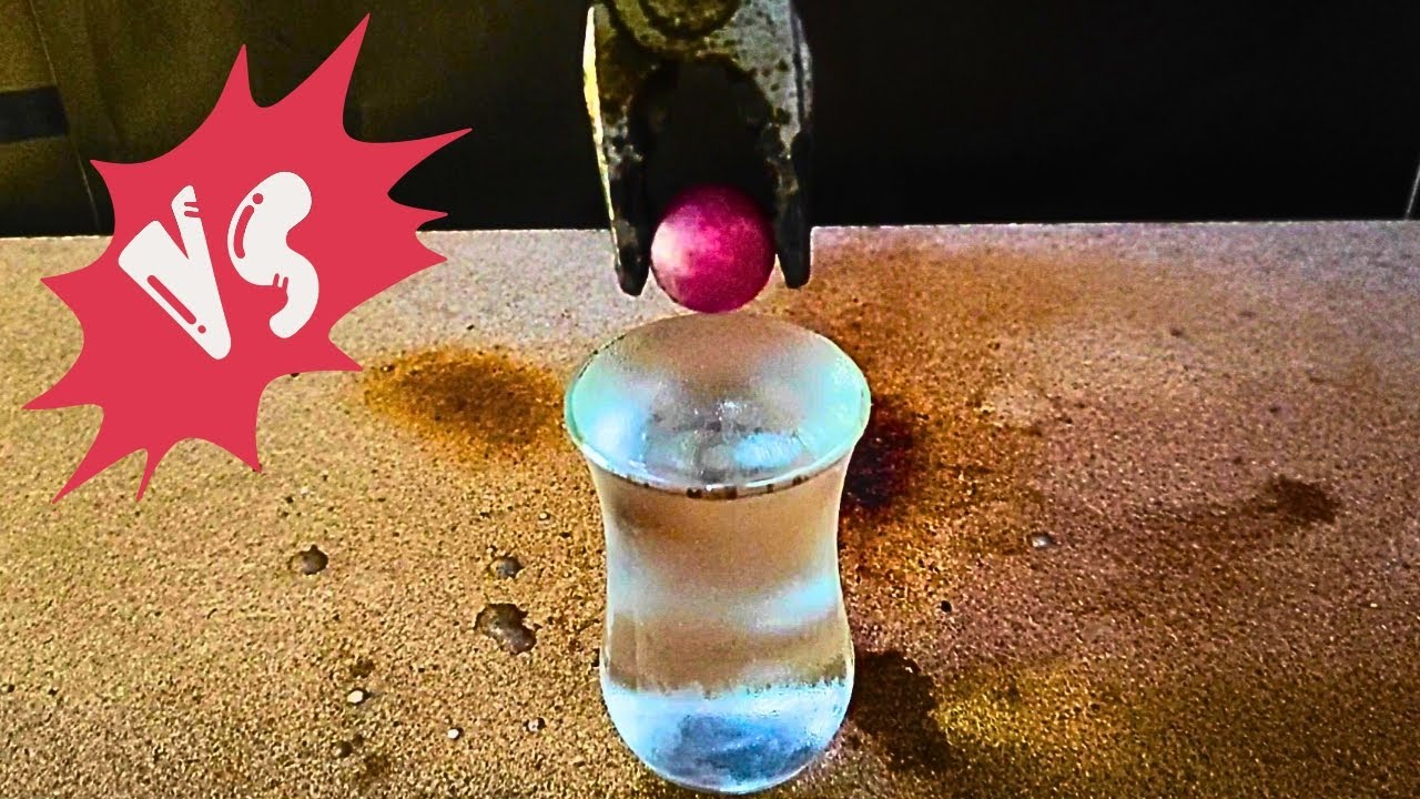 Experiment: Glowing 1000 Degree Metal Ball Vs Water 💦💦 - YouTube