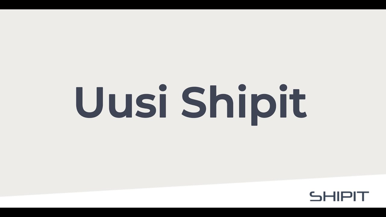 Uusi Shipit - YouTube