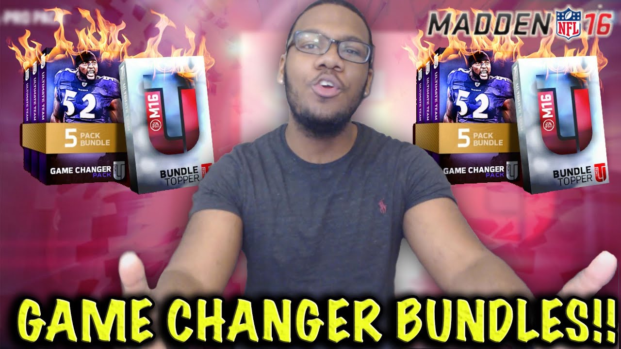Madden 16 PS4 Ultimate Team - GAME CHANGER BUNDLE PACK OPENING!! - YouTube