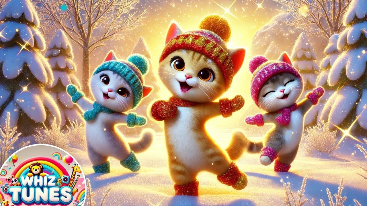 Three Little Kittens Lost Their Mittens | Winter Song for Kids | Fun ...