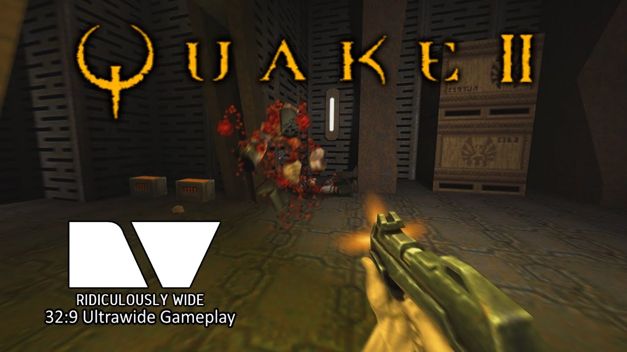 QUAKE 2 - 2023 Re-Release || 32:9 Gameplay - YouTube