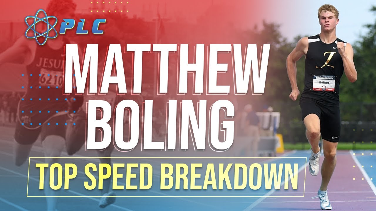 Matthew Boling Top Speed Breakdown From SEC Championships - YouTube