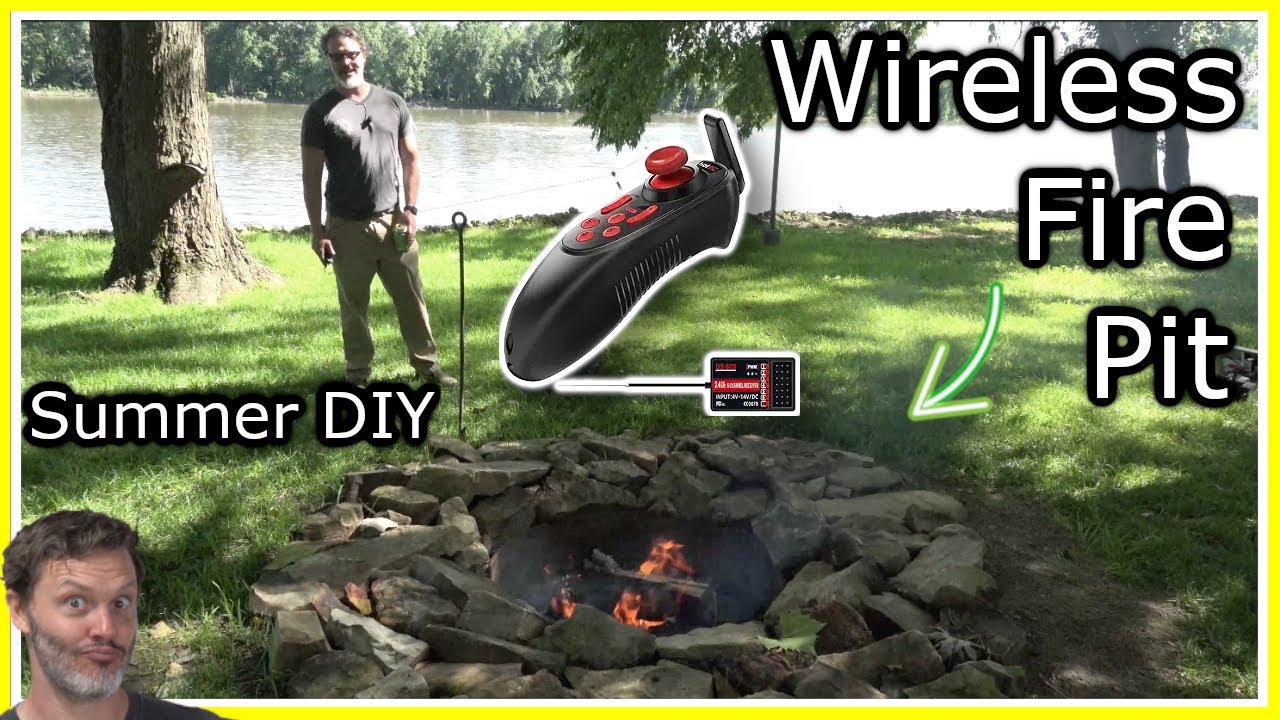 Wireless Fire Pit: RC Controlled Flames & Solar Charging! DIY Summer ...