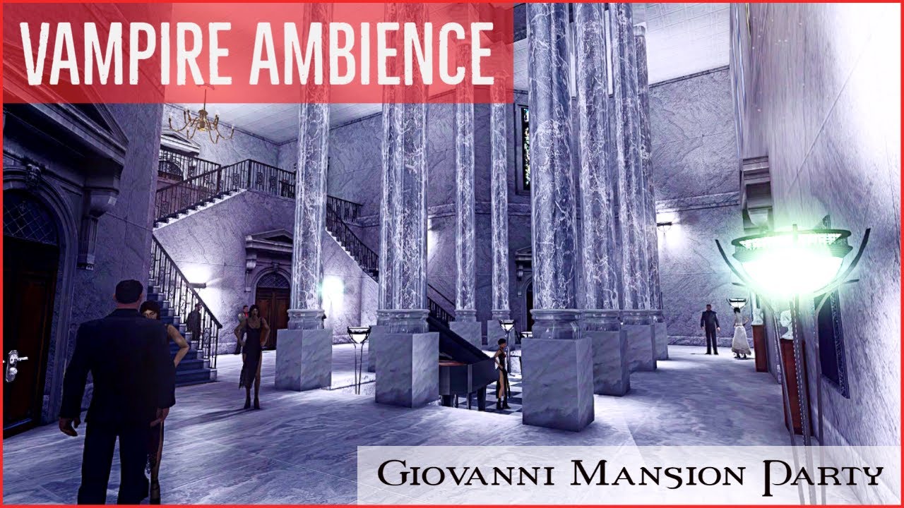 Vampire Ambience | Giovanni Mansion Blood Cocktail Party (1 Hour) - YouTube