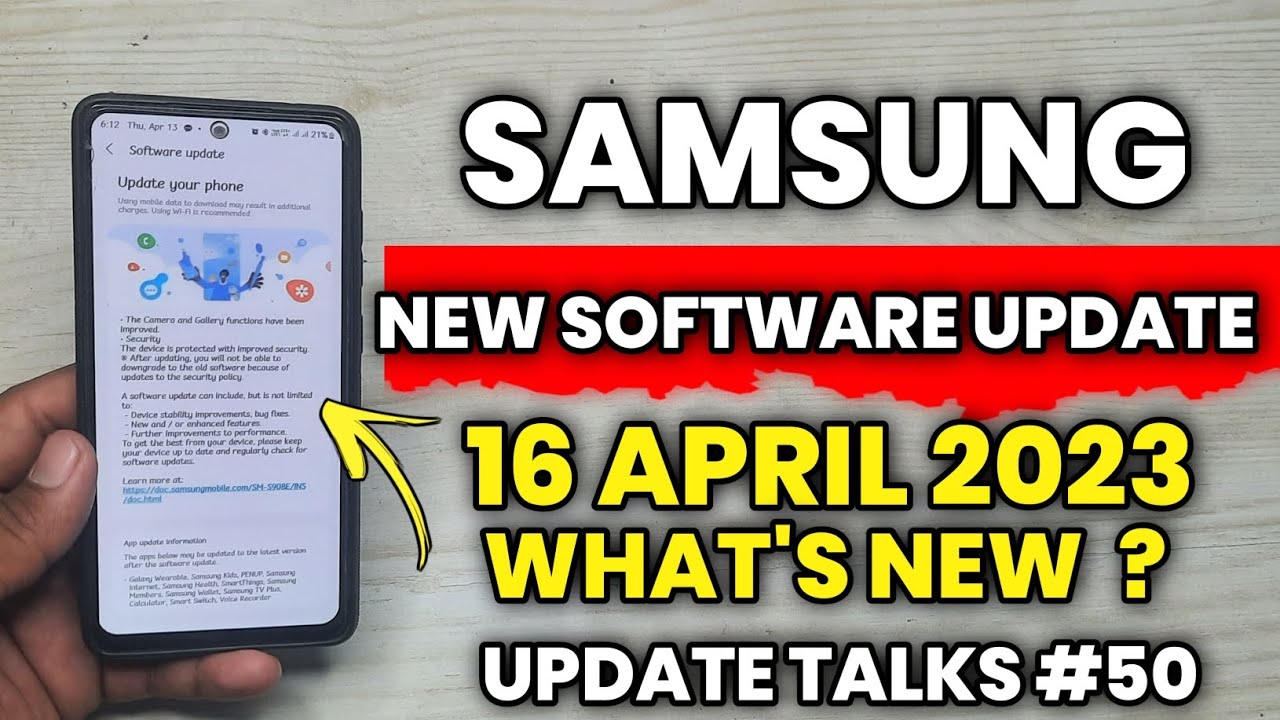 Samsung Phones Got New Software Update | 16 April 2023 - YouTube