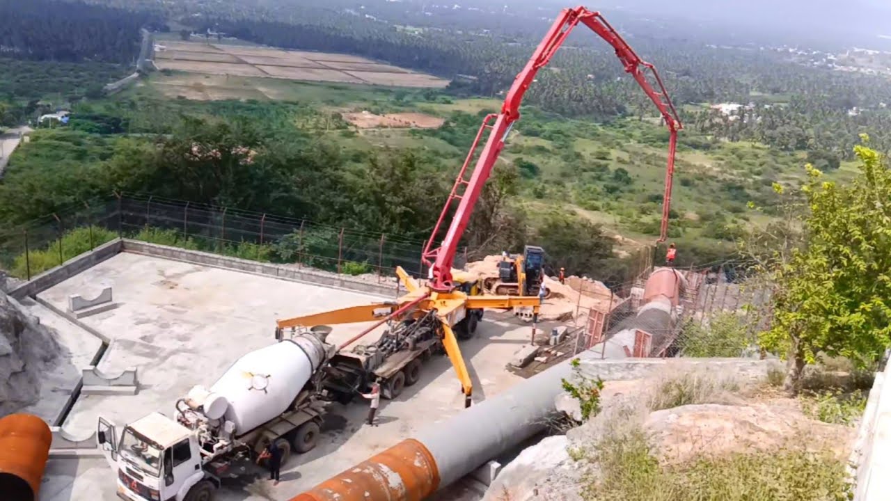 How To Work Putzmeister Concrete Boom Pressure Pump| Putzmeister ...