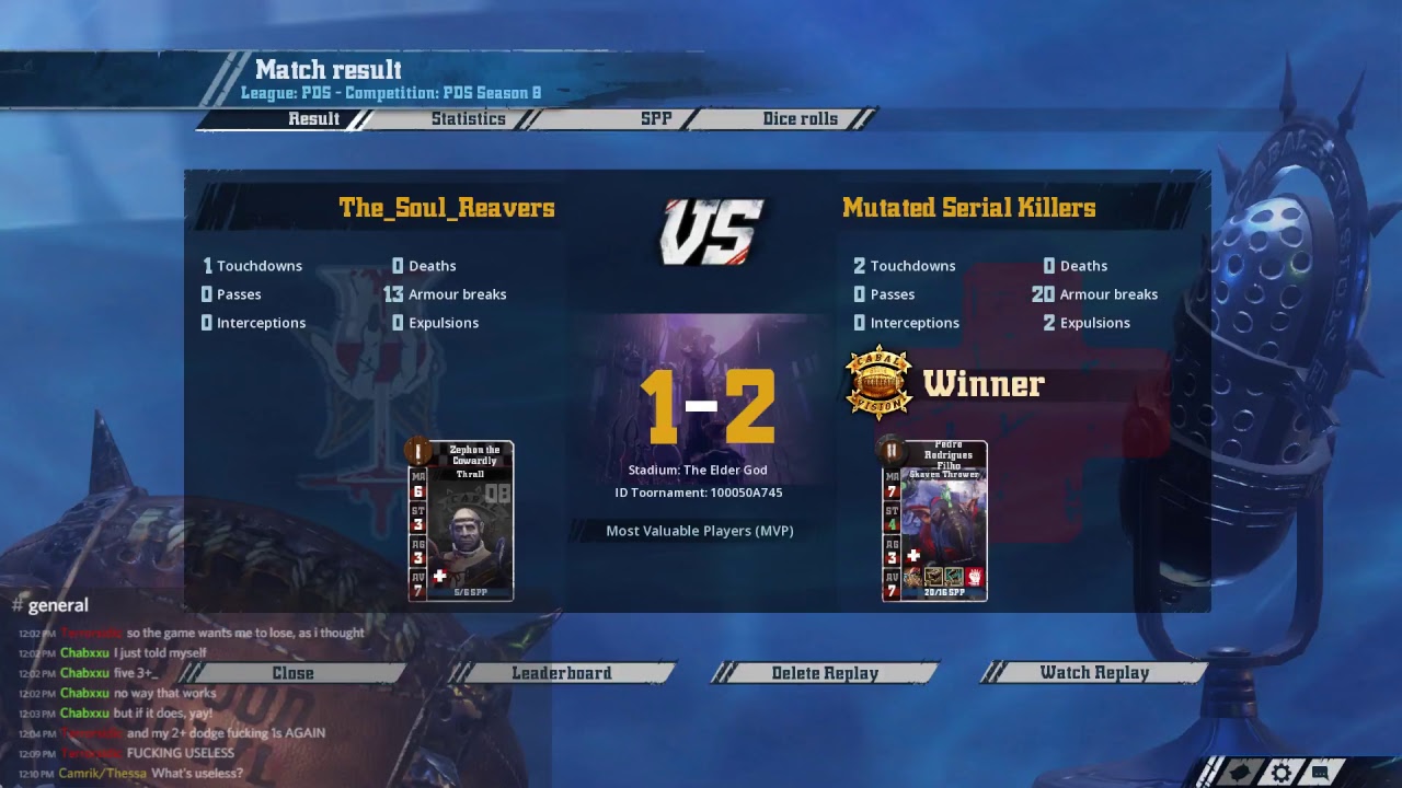 [LiveStream] Blood Bowl 2 - Mutated Serial Killers vs The Soul Reavers ...
