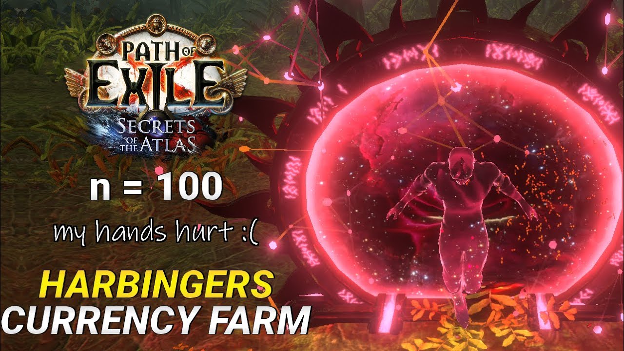 【Path of Exile】Loot from 100 Maps of Harbinger | CURRENCY STRAT | 3.26 ...