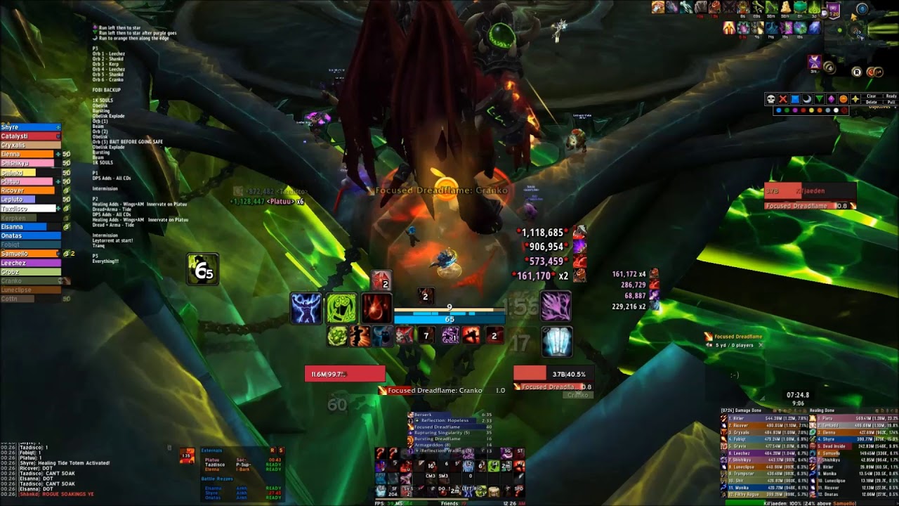 Kil'jaeden Mythic Tomb of Sargeras | Blood Death Knight - YouTube