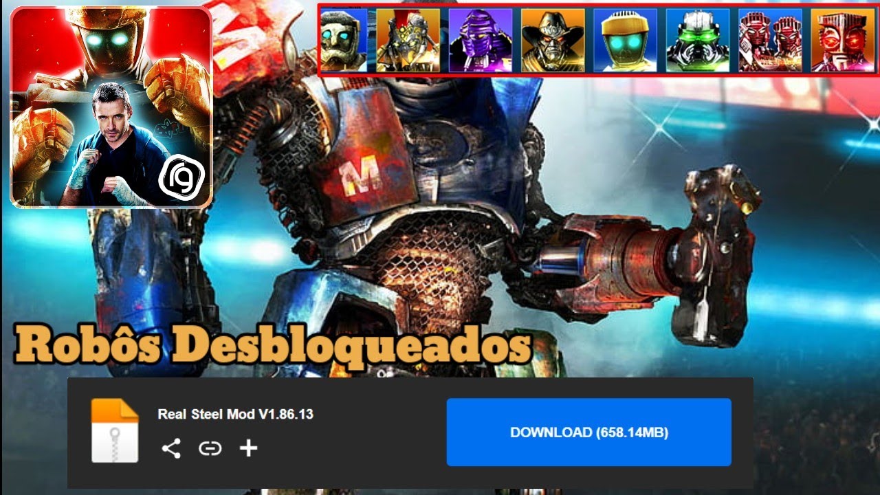 Real Steel Mod robôs desbloqueados ! Atualizado V 1.86.13 - YouTube