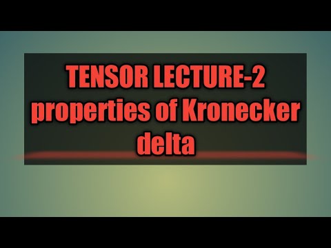 B.Sc maths Proof all properties of Kronecker delta - YouTube