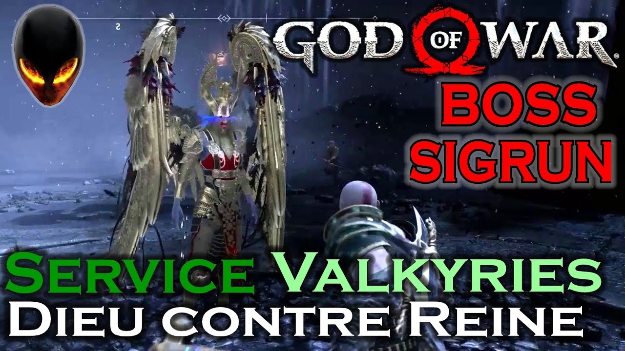 GOD OF WAR SIGRUN BOSS + Service Rendu Valkyrie - DIEU CONTRE REINE ...