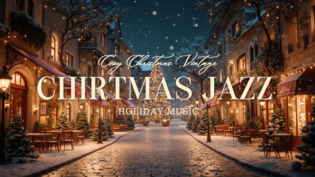 Vintage Christmas Jazz & Cozy Cafe Ambience ☕ Relaxing Holiday Piano ...