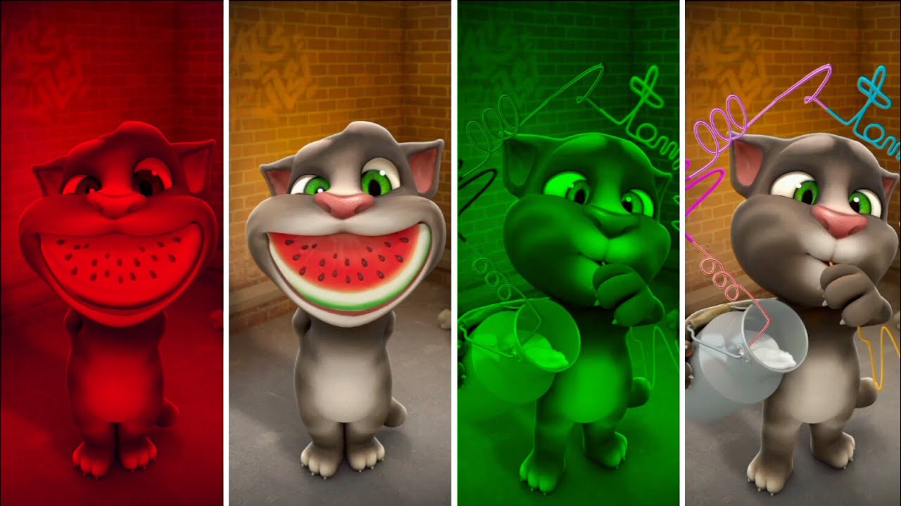 MY Talking Tom Fails Colours Effects || Talking Tom Cartoon Colours ...